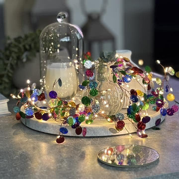 Colourful Confetti Fairy Lights – Mains Powered & Battery