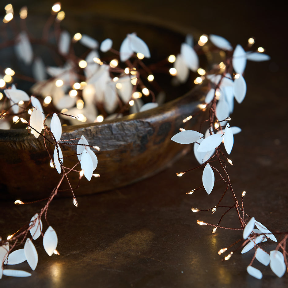 Leaf Cluster Fairy Lights | Elegant Warm LED String Lights