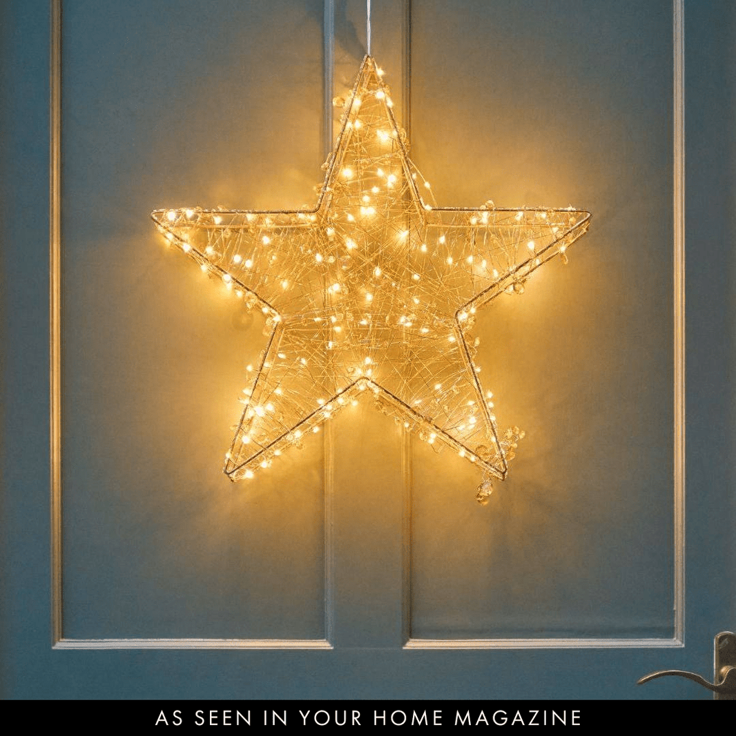 Light Up Twinkling Star Light | Decorative Metal Star Lights
