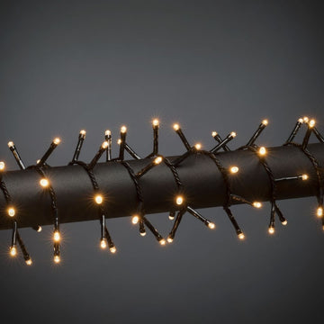 Black Cluster Lights – Warm Glow for Home & Garden