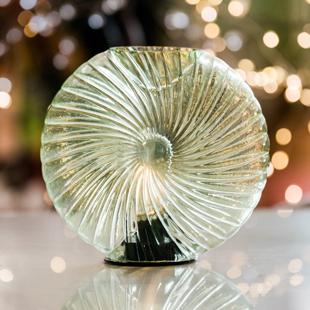 Cordless Swirl Glass Battery Lamps