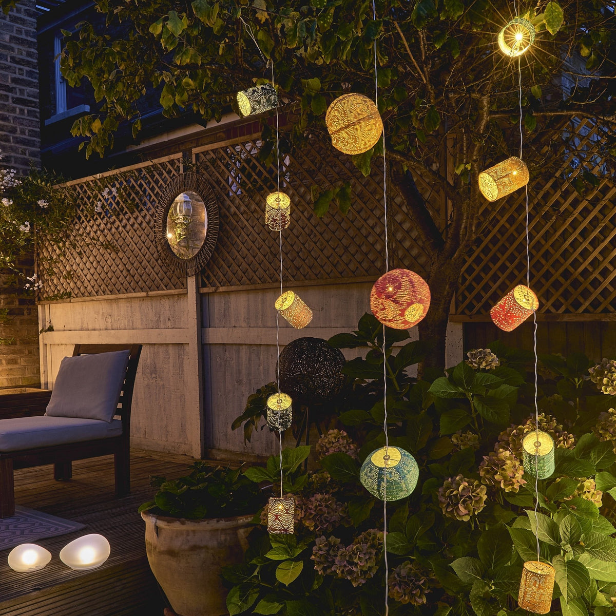 Lantern Chain | Colourful Boho Lanterns