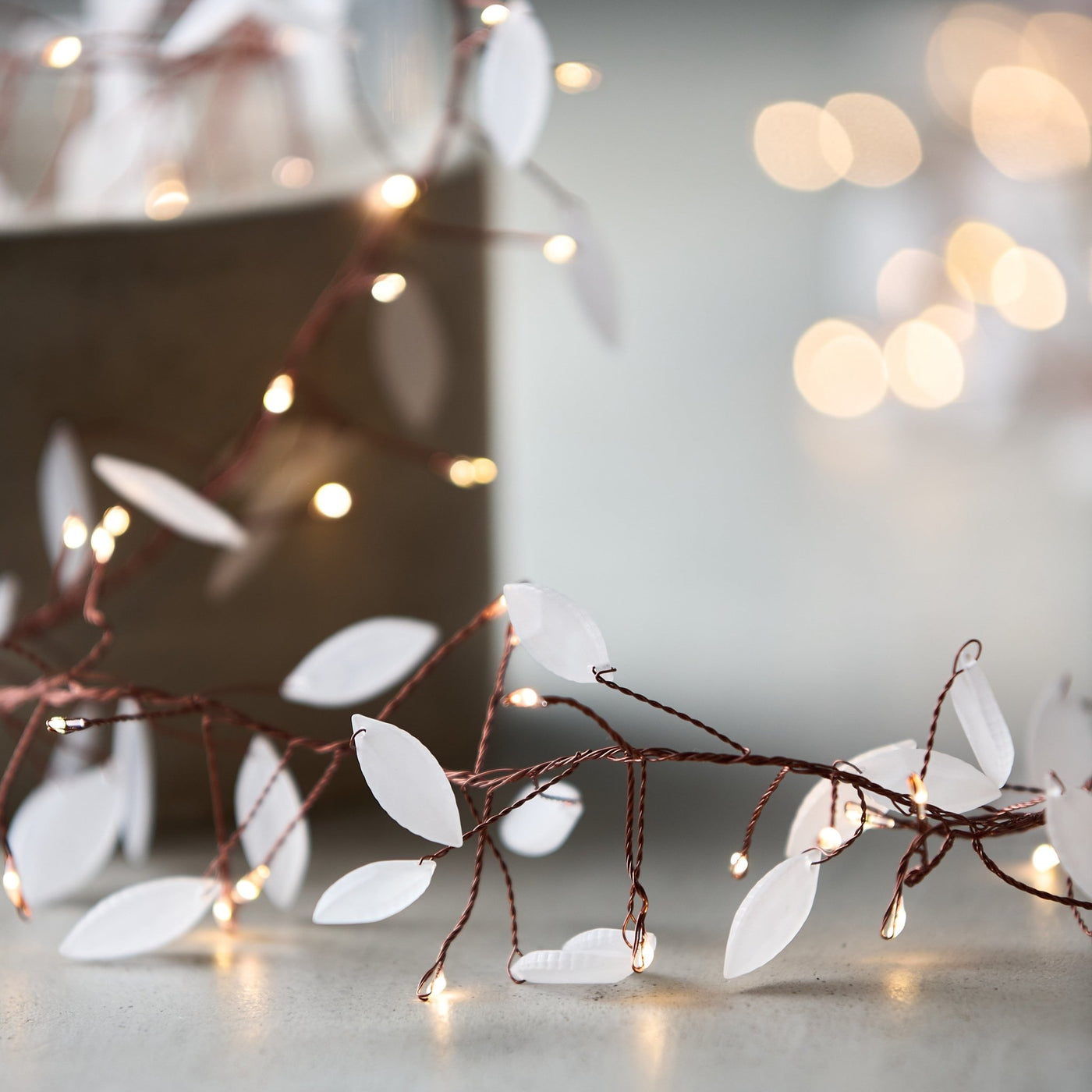 Leaf Cluster Fairy Lights | Elegant Warm LED String Lights
